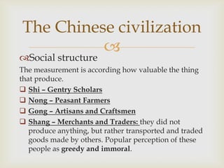 The social and classes discrimination of the ancient Civilization | PPTX