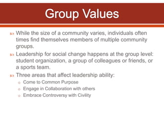 The Social Change Model | PPTX