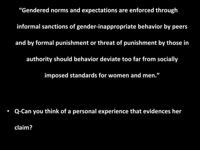 The Social Construction of Gender | PPT