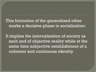The social construction of reality | PPT