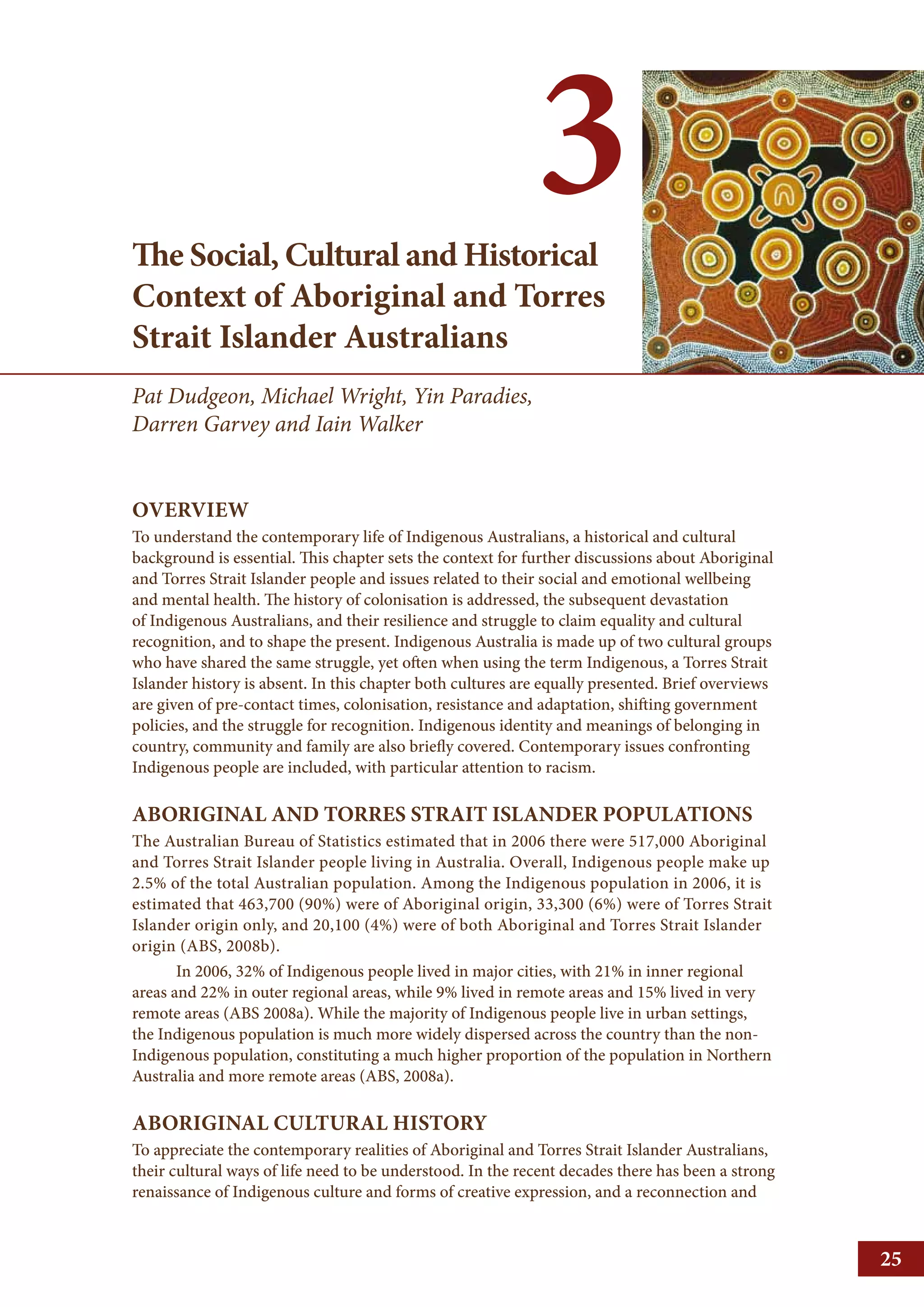 The social, cultural and historical context od aboriginal and torres ...