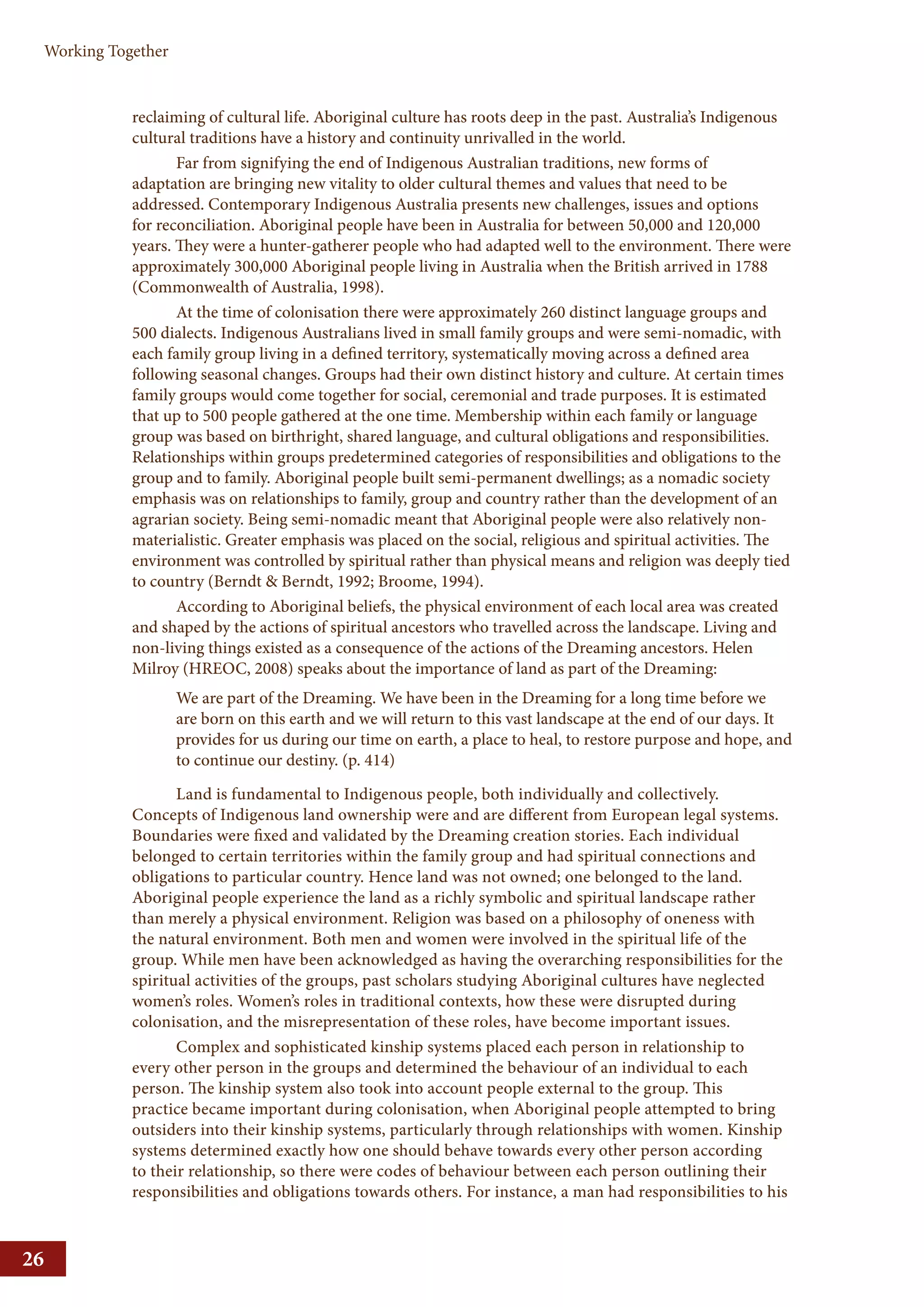 The social, cultural and historical context od aboriginal and torres ...