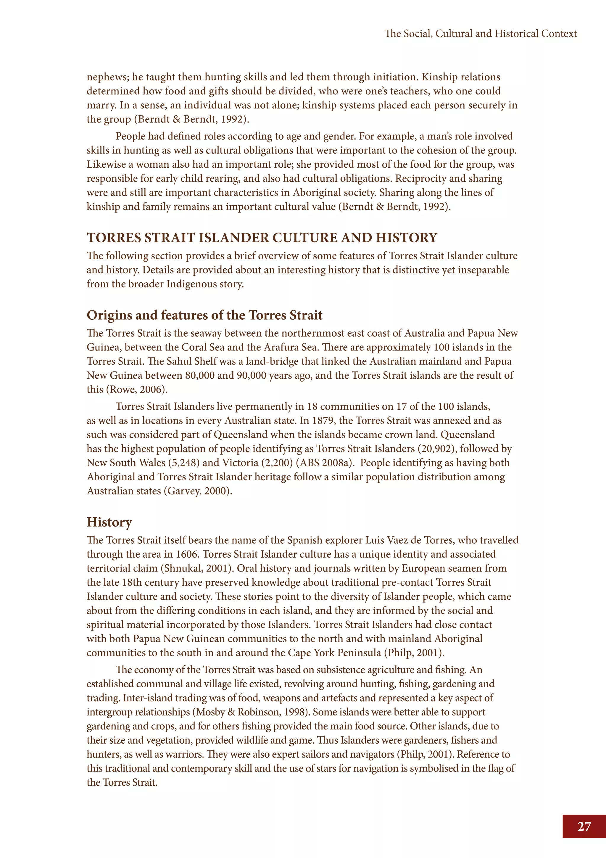 The social, cultural and historical context od aboriginal and torres ...