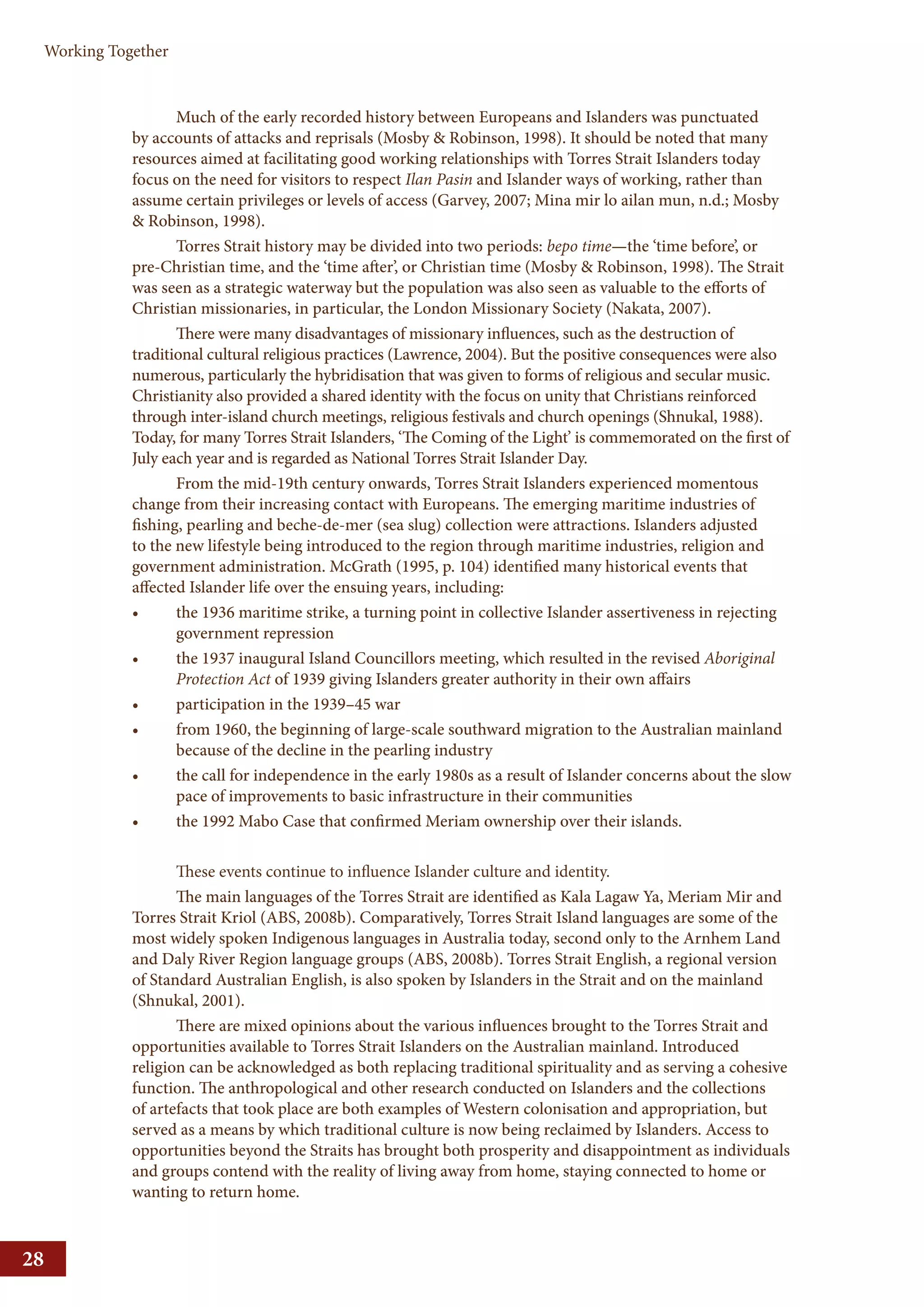 The social, cultural and historical context od aboriginal and torres ...