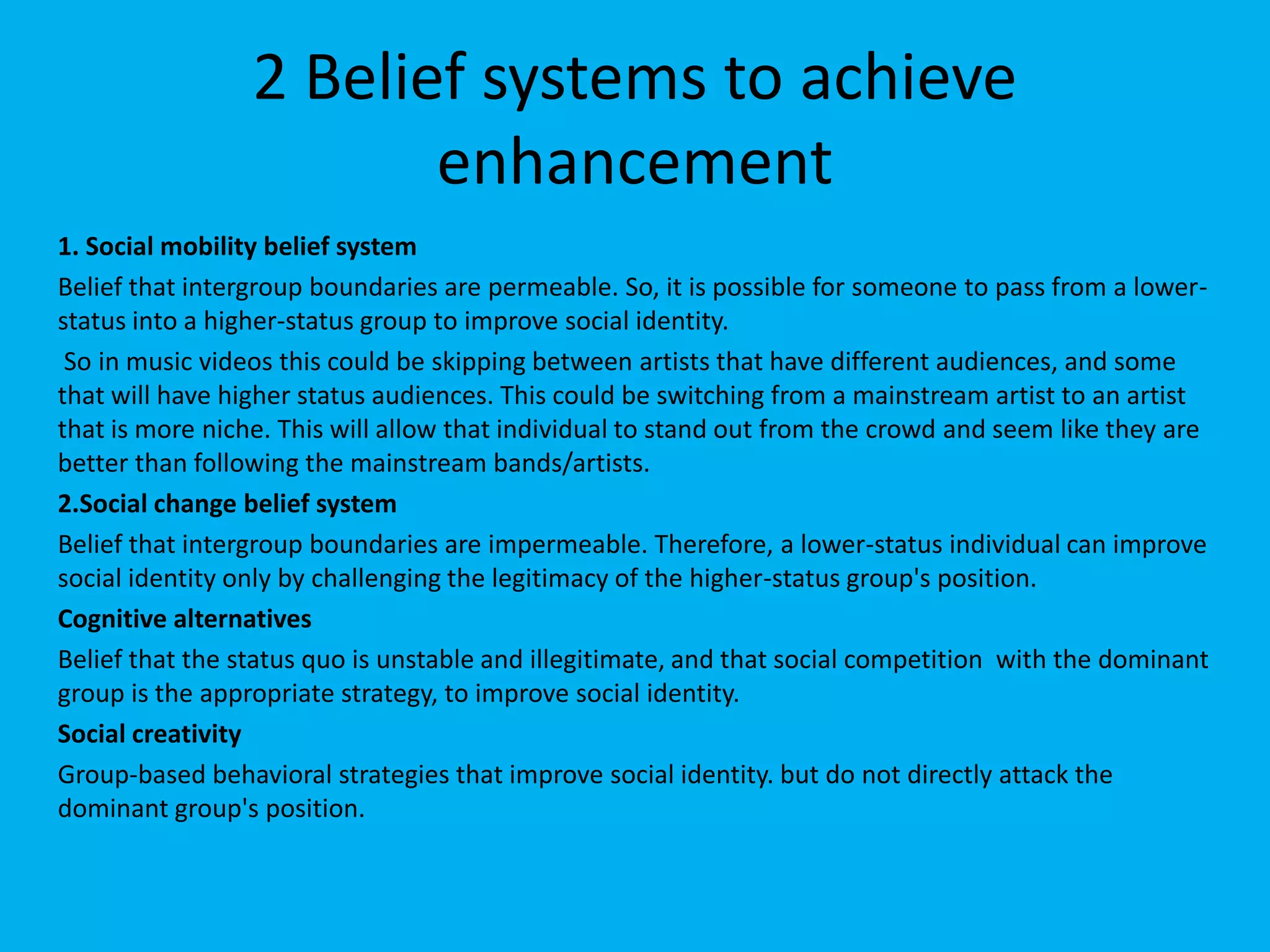 The social identity theory | PPTX