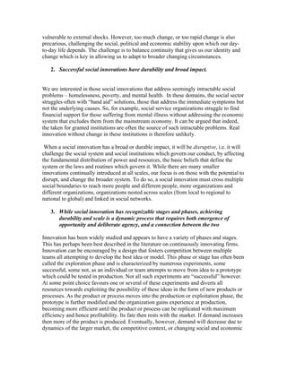 The Social Innovation Dynamic | PDF