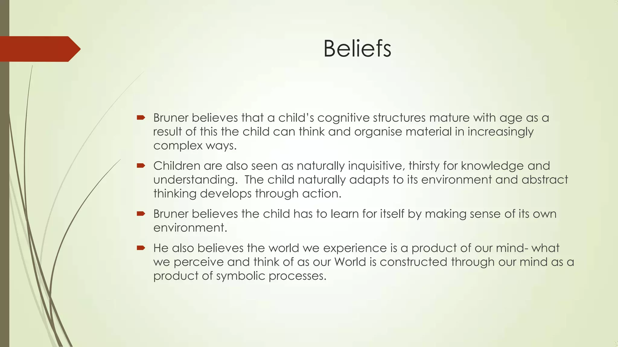 The social interactionalist theory Bruner presentation | PPTX