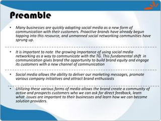 The social media strategy | PPT