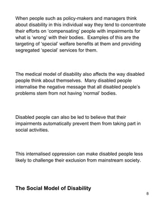 The Social Model Of Disability Scottish Accessible Information Forum ...