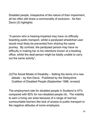 The Social Model Of Disability Scottish Accessible Information Forum ...
