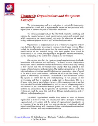 The Social Psychology Of Organizations | PDF