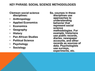 The social science competency | PPTX