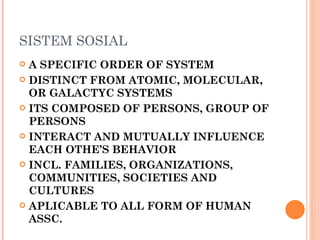 The social system approach | PPT