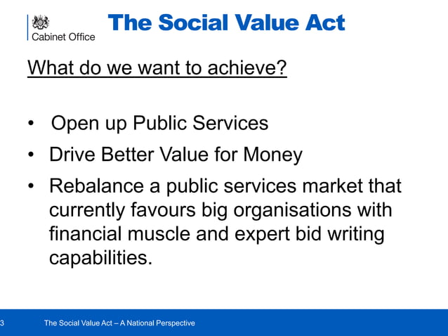 The social value act- a national perspective | PPT