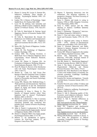 The socio psychological conditions of voting behaviour in Jamaica | PDF