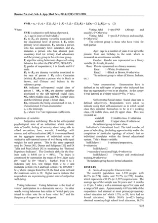 The socio psychological conditions of voting behaviour in Jamaica | PDF