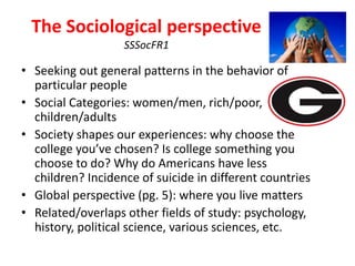 The Sociological perspective.pptx | Science