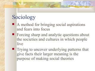 The sociology of education | PPT