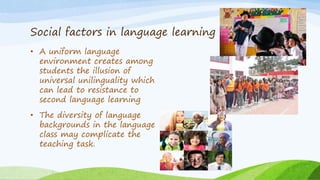 The sociology of language teaching and learning | PDF