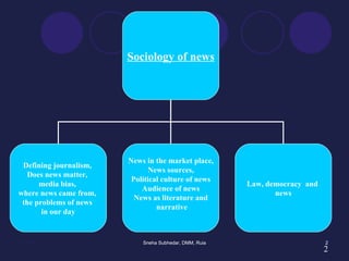 The sociology of news | PPT