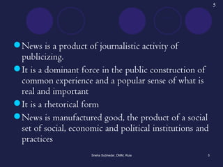 The sociology of news | PPT