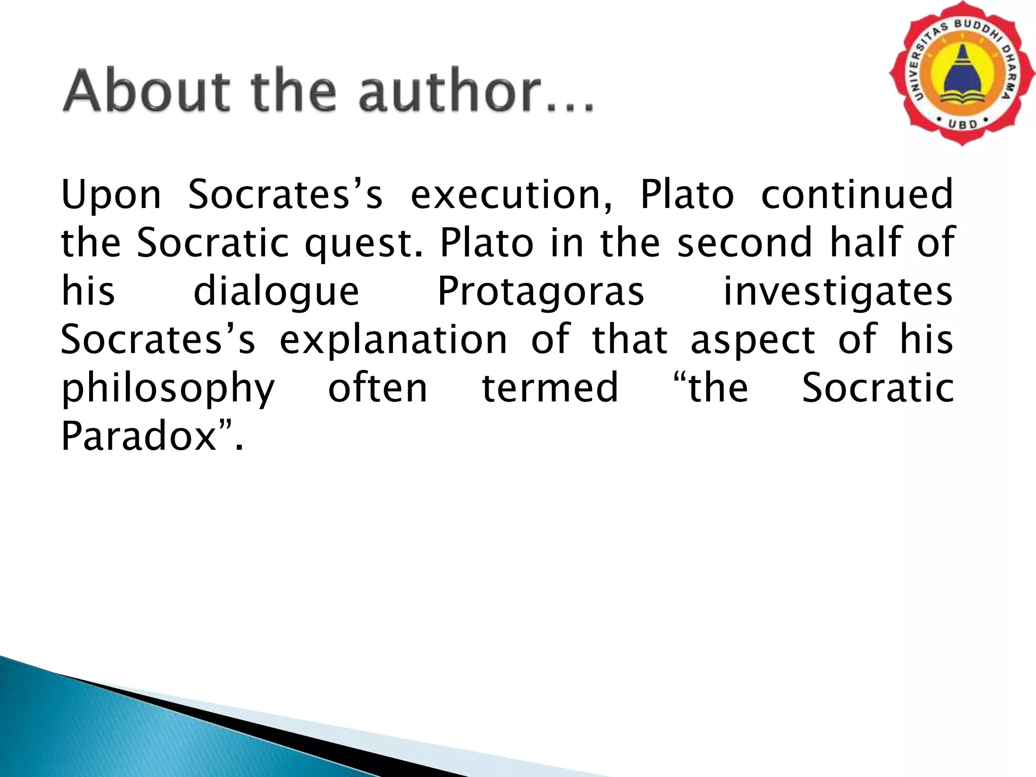 The socratic paradox | PPTX