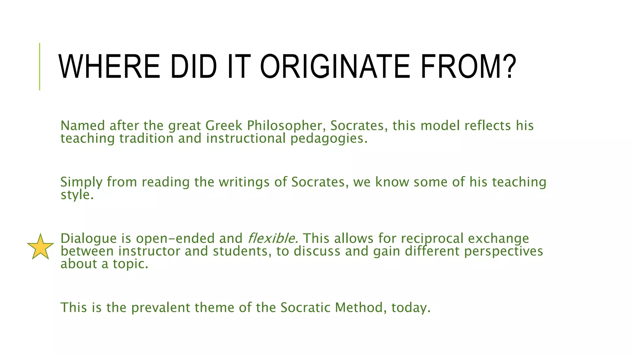 The socratic seminar instruction model | PPTX