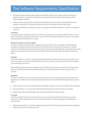 The software requirements specification | DOCX