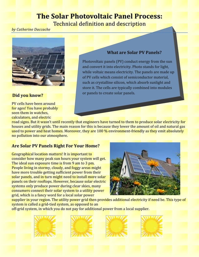 The solar photovoltaic_panel_process | DOCX