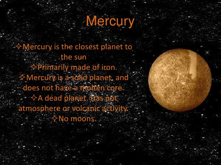 Planet Mercury Facts About The Planet Closest To The Sun
