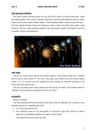 The solar system | DOC