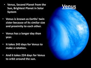 The Solar System for Grades 3-8 | PPTX