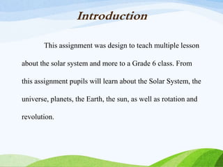 The solar system | PPTX