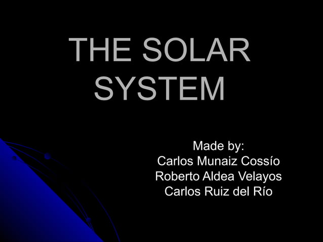 The solar system | PPT