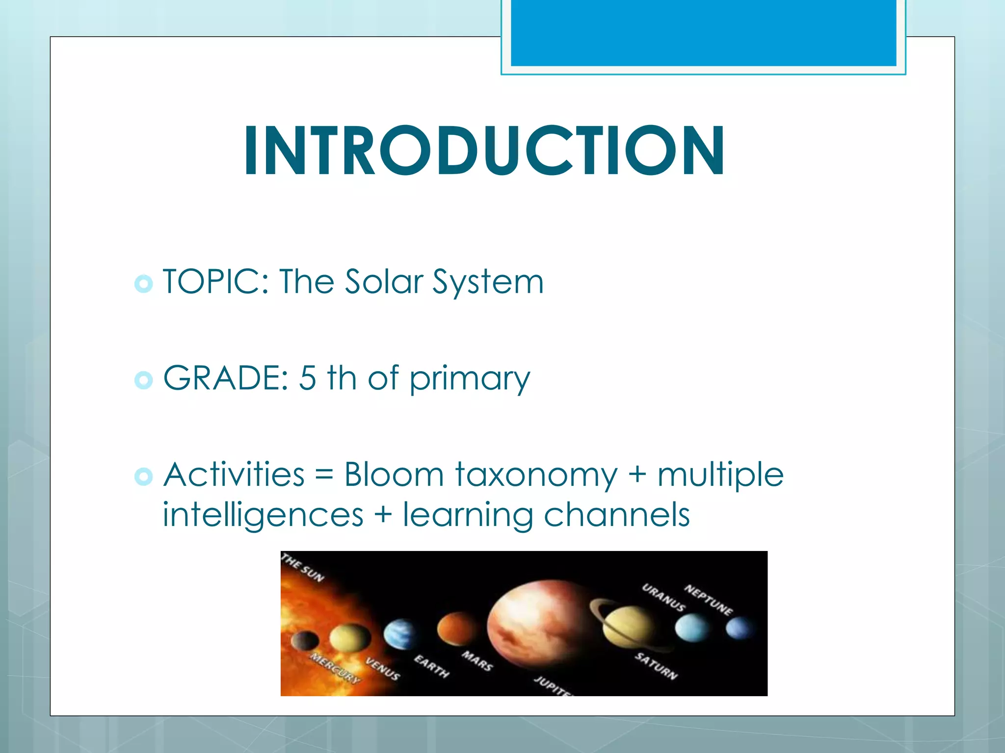 The Solar System | PPTX