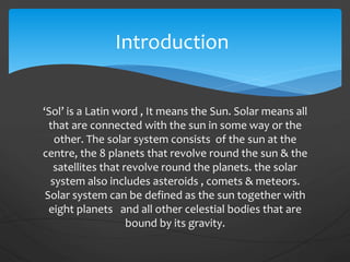 The solar system | PPTX