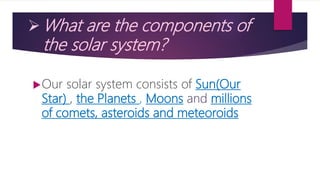 The solar system | PPTX | Astrology | Religion & Spirituality