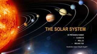 The solar system class 8 | PPTX