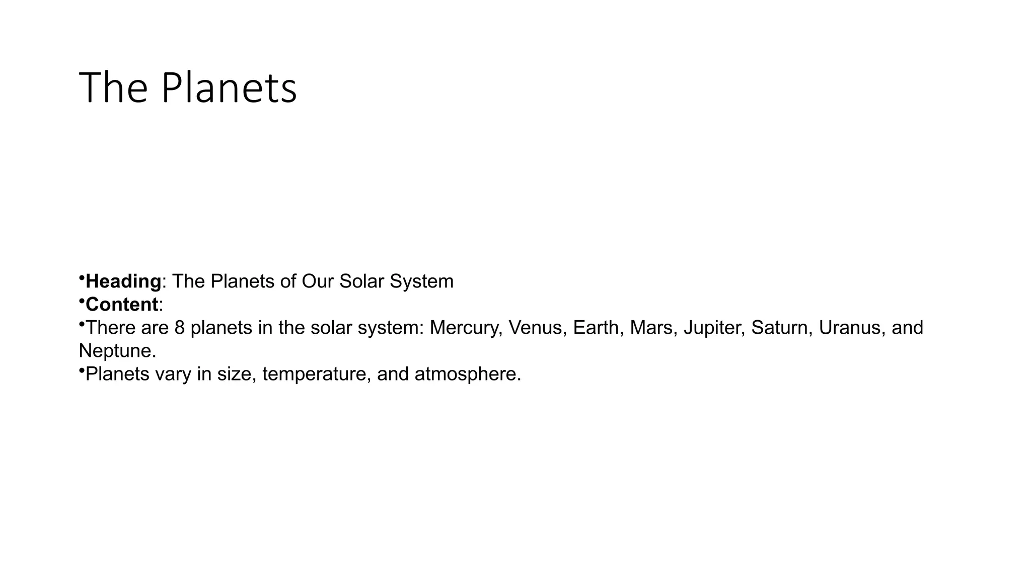 Exploring the Solar System and Its Fascinating Planets | PPTX