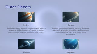 The Solar System to understand for children | PPTX