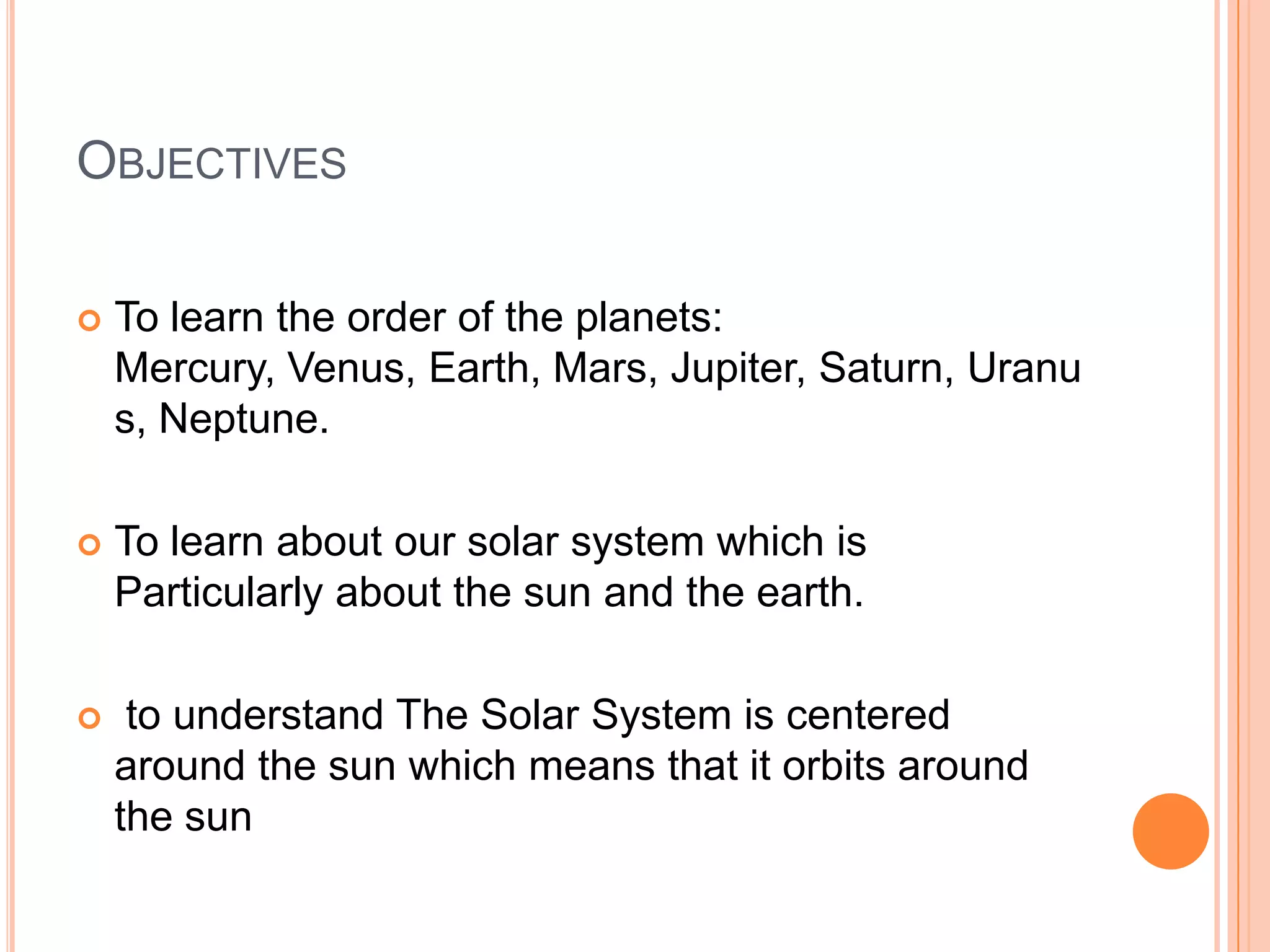 The solar system group 3 (1) | PPT