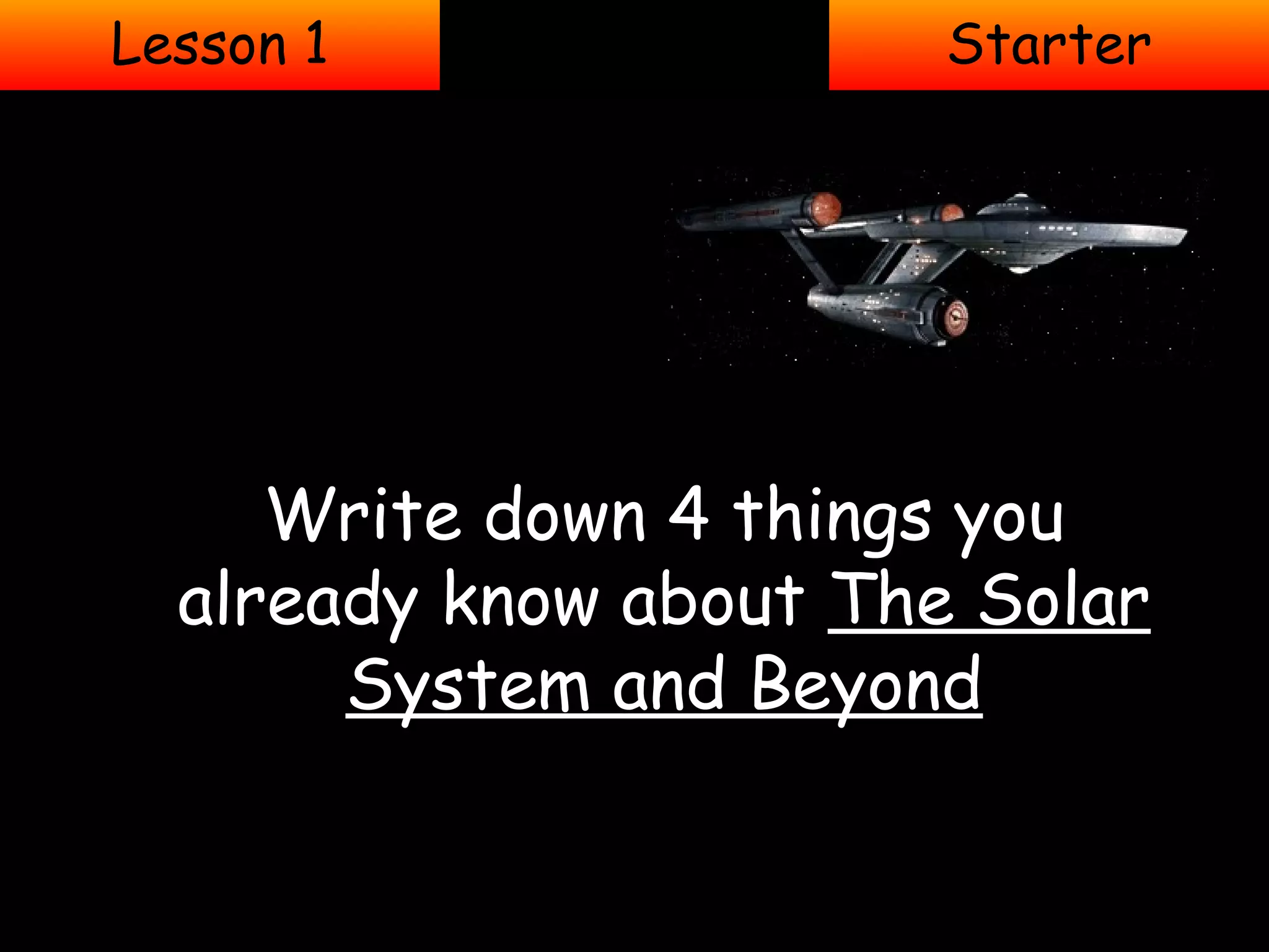 The solar system and beyond | PPT