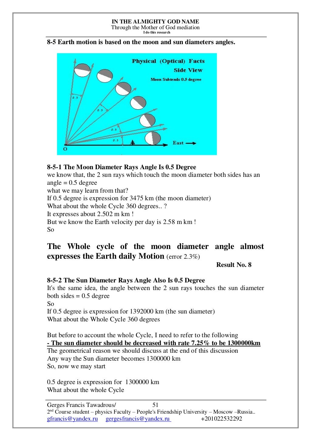 The solar system geometry part 2-