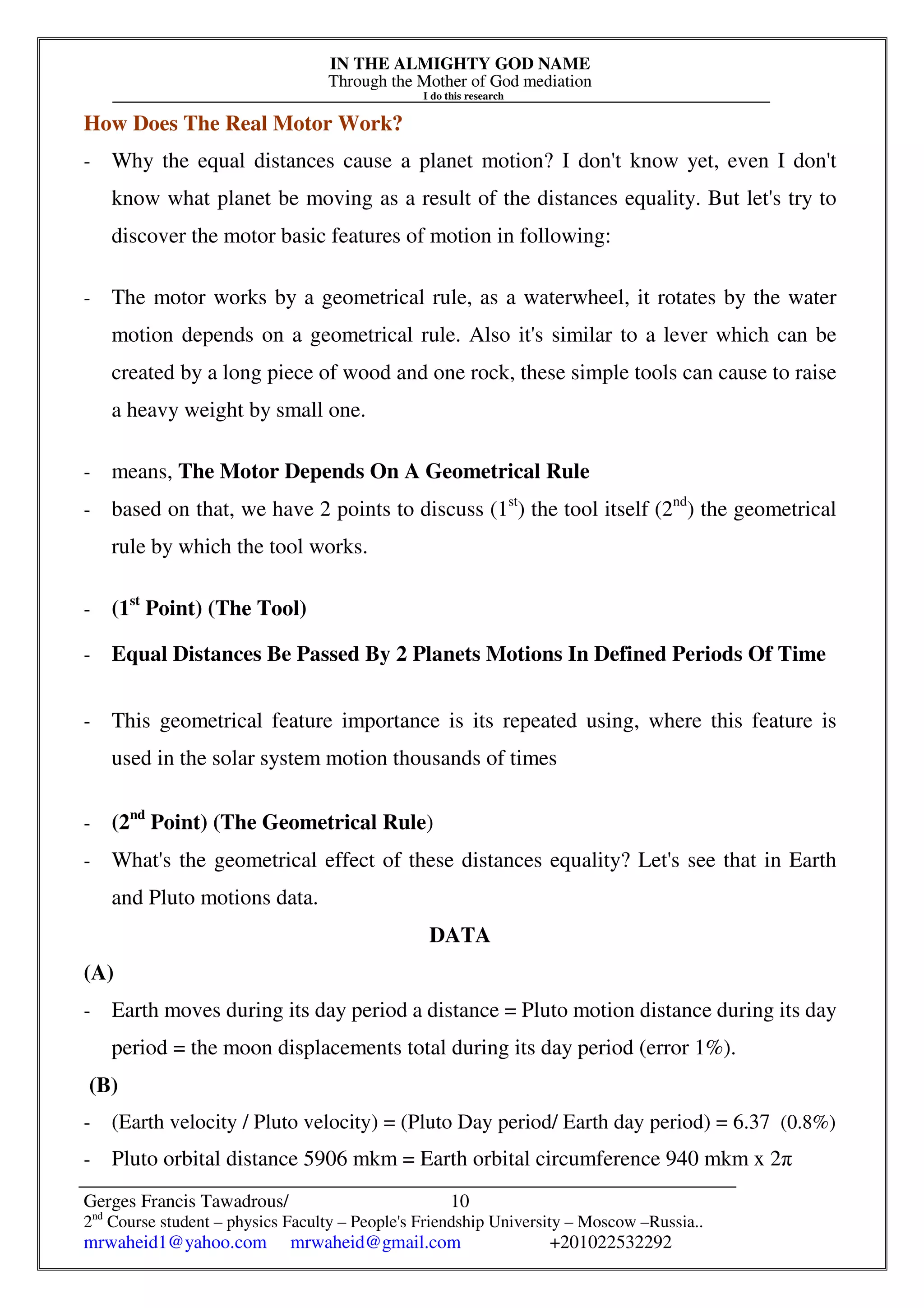 The Solar System Machine Moves Completely Different From Newton Theory ...
