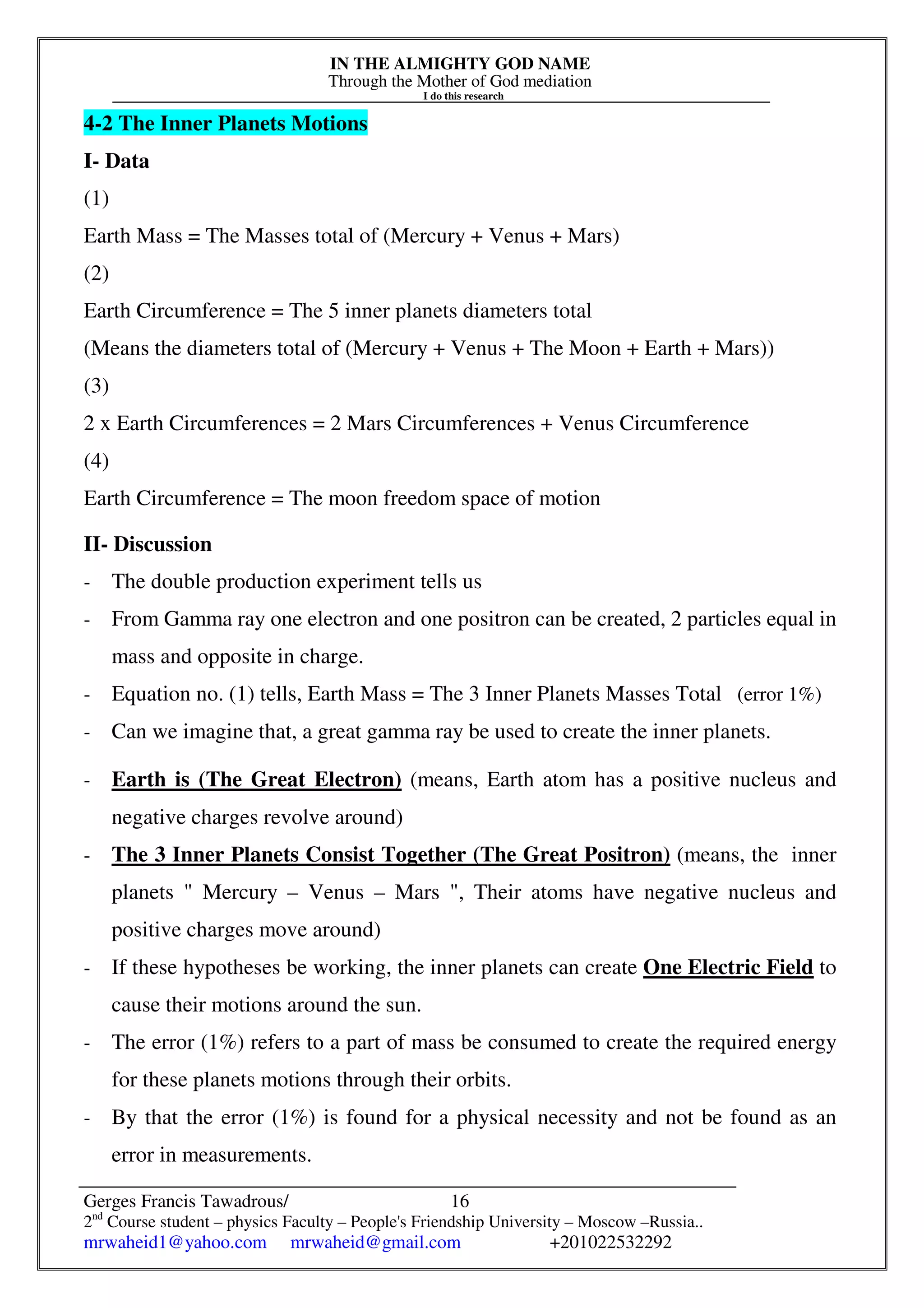 The Solar System Machine Moves Completely Different From Newton Theory ...