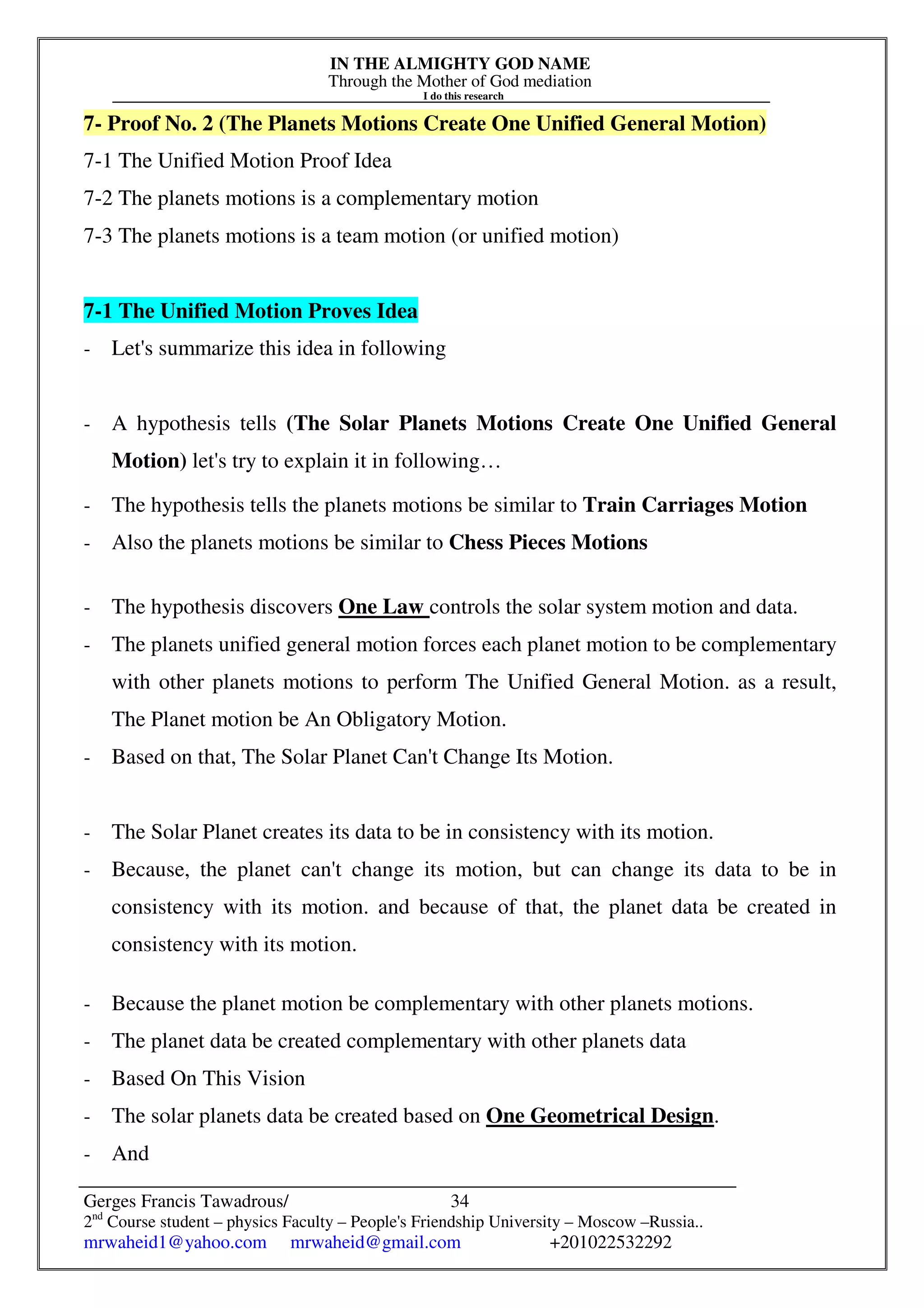 The Solar System Machine Moves Completely Different From Newton Theory ...