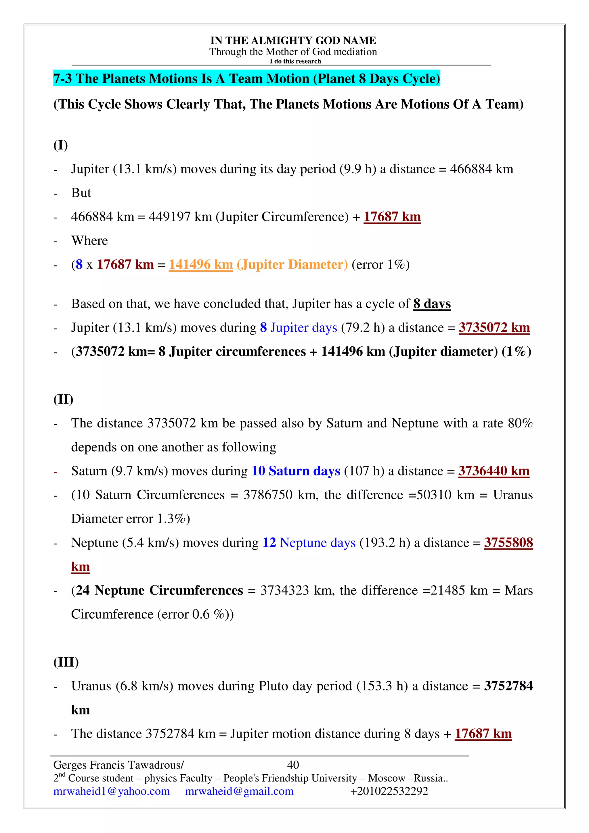 The Solar System Machine Moves Completely Different From Newton Theory ...