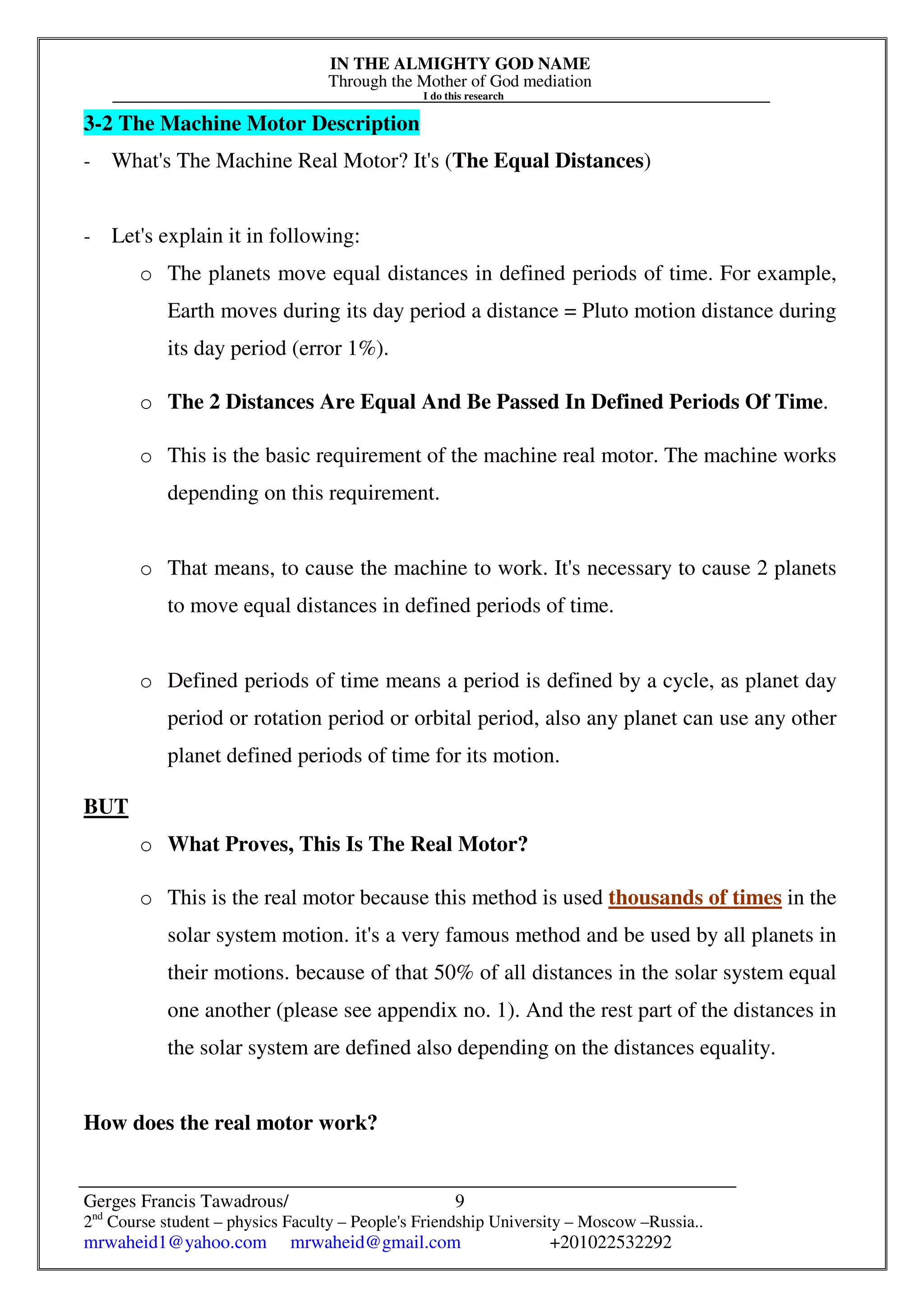 The Solar System Machine Moves Completely Different From Newton Theory ...