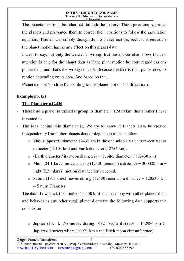 The Solar System Machine Moves Completely Different From Newton Theory ...