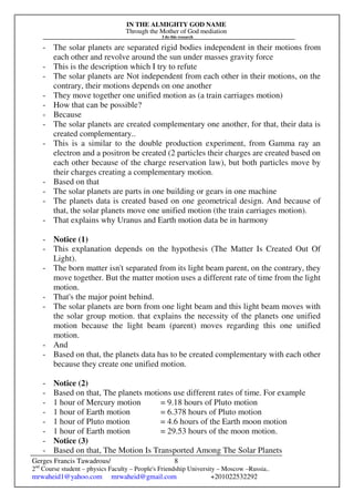 The solar system motion analysis (questions and answers) | PDF